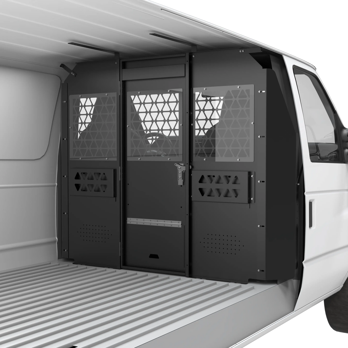 Melipron Van Bulkhead Partition for 1996-2014 Ford Econoline with Flus ...